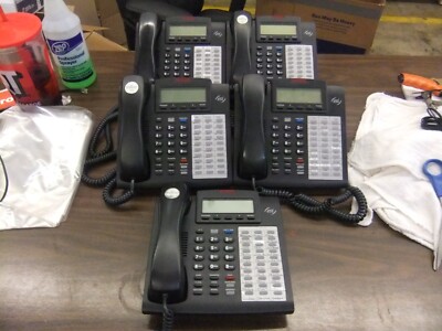 ESI 48 Key H DFP Black Digital Display Charcoal Phones With Stands (Lot ...