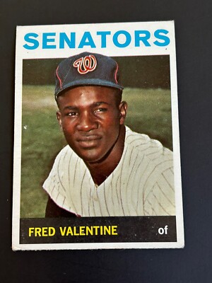 1964 Topps Baseball #483 Fred Valentine EX Washington Senators Semi ...
