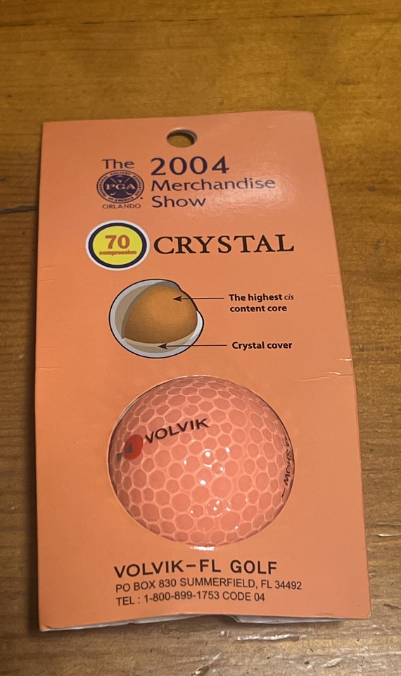 Volvik Golf Crystal Golf Ball - Crystal Orange | eBay