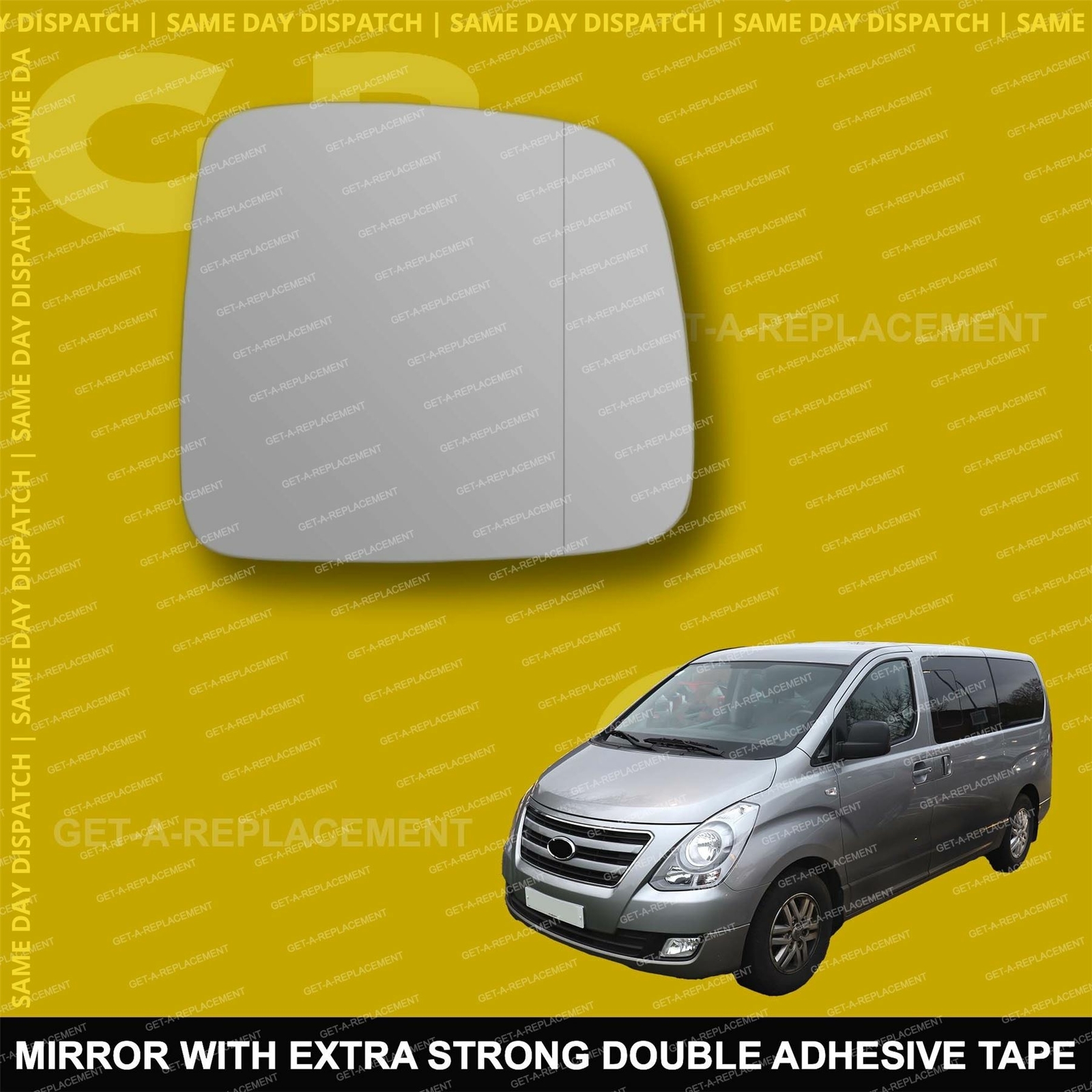For Hyundai iLoad i800 wing mirror glass 08-20 Right Driver side with ...