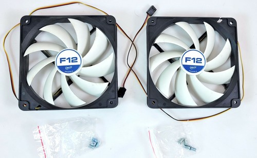 Arctic F12 Ultra Quiet 120mm 12V 4-Pin PWM Case Fan White Blade Push or ...