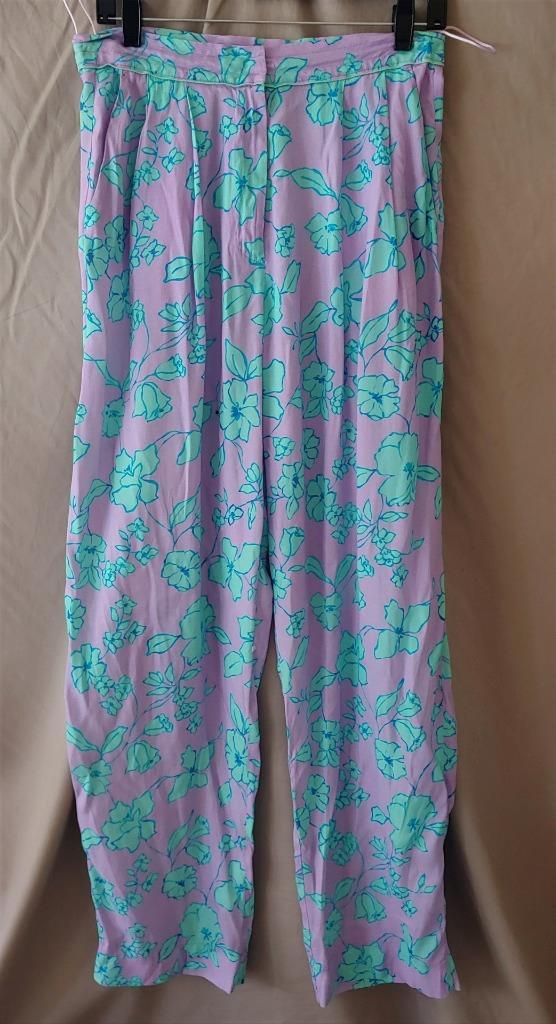 Forte Forte Lilac & Green Viscose Casual Pants Size 4 | eBay