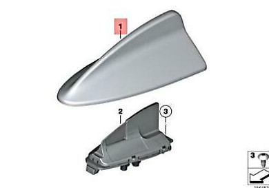 BMW 1 F21 ROOF ANTENA EMPTY HOUSING 65209257007 9257007 14-20 NO DUTY ...