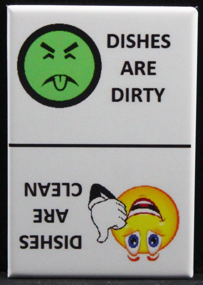 No Dirty Dishes Sign