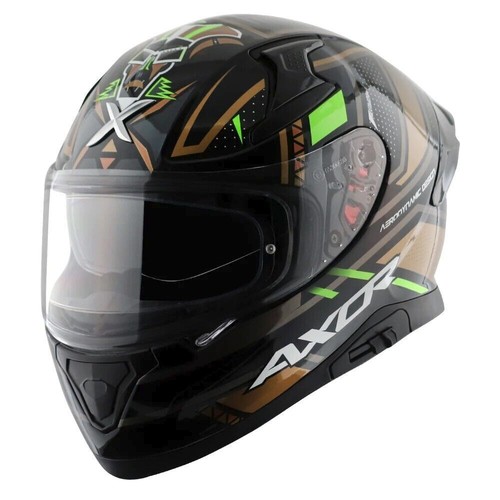 AXOR « APEX TIKI » Casques de moto intégraux à double visière approuvés ...