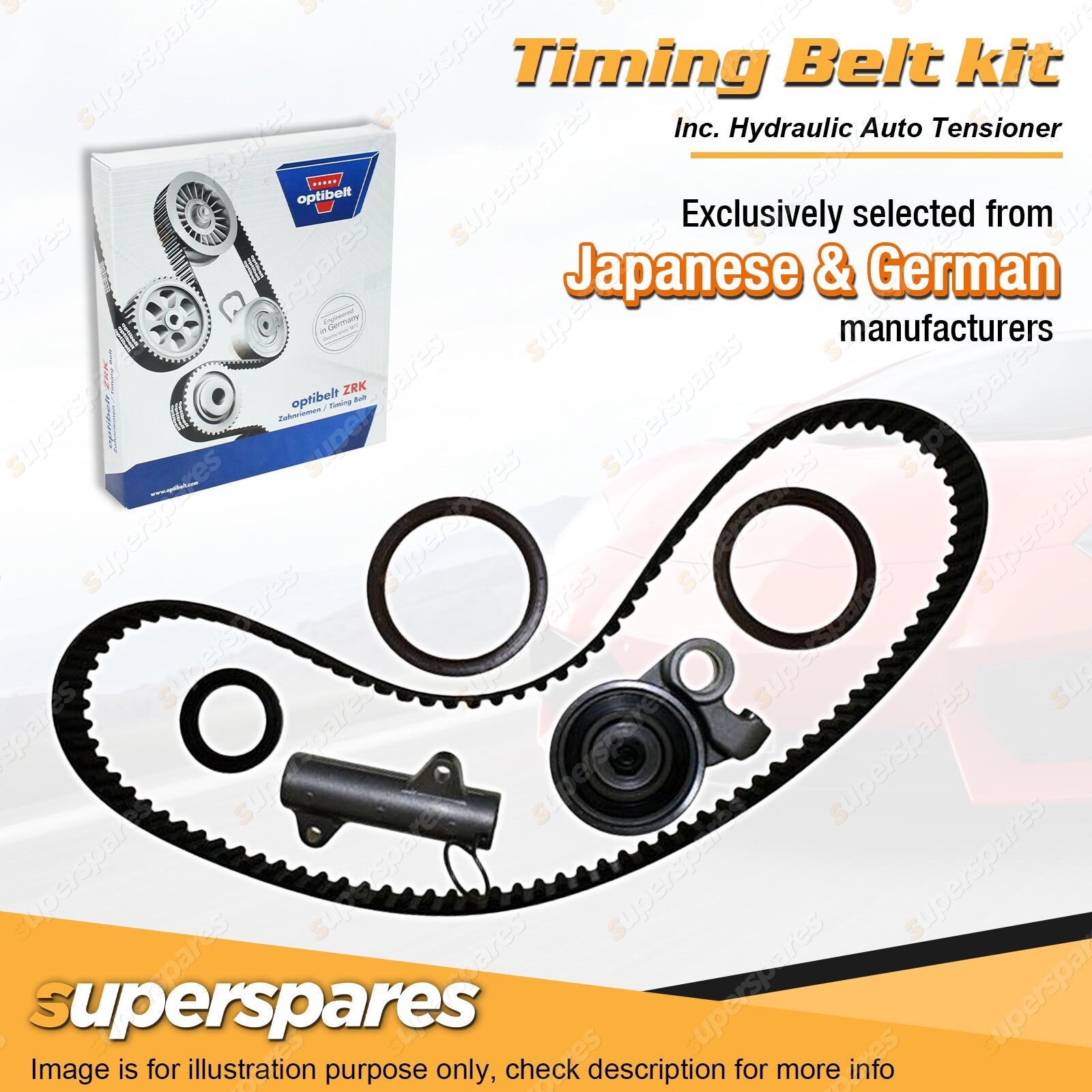 Timing Belt Kit & HAT for Toyota Landcruiser 80 100 Coaster 4.2L 1HD ...