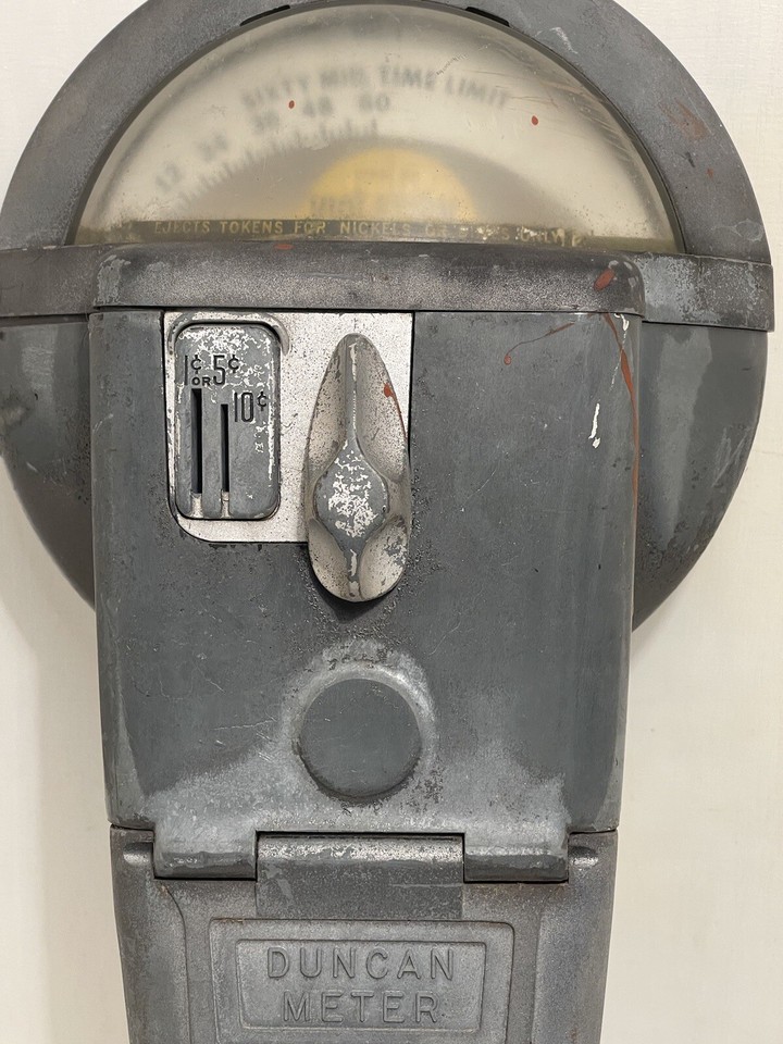 DUNCAN Parking Meter Working Vintage Duncan 60 Original No Key | eBay