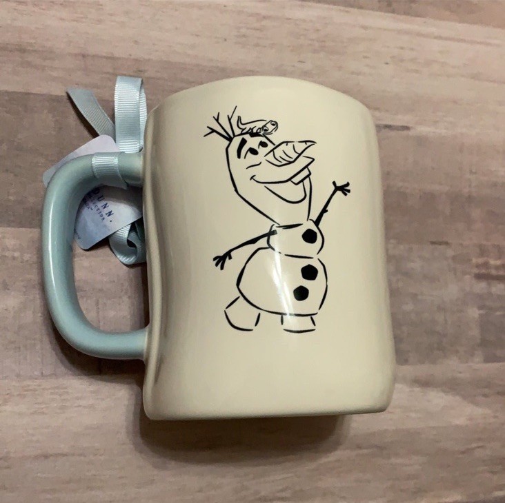 Rae Dunn Mug WARM HUGS Disney Frozen Olaf Double Sided Mug NEW | eBay UK