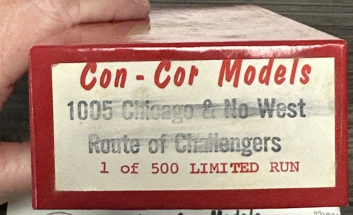 Con-Cor Models HO Limited Run Kit #1005 Chicago & No West Route of ...