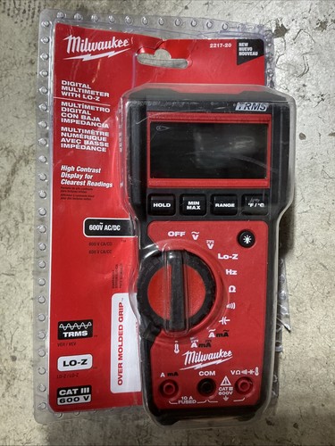 MILWAUKEE 2217-20 CAT III 600 V Digital Multimeter (Open Box)never Used ...