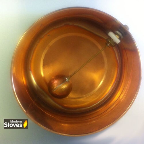 Copper Header Tank 35 litre with Copper Ball Cock Valve, dust cover, F ...