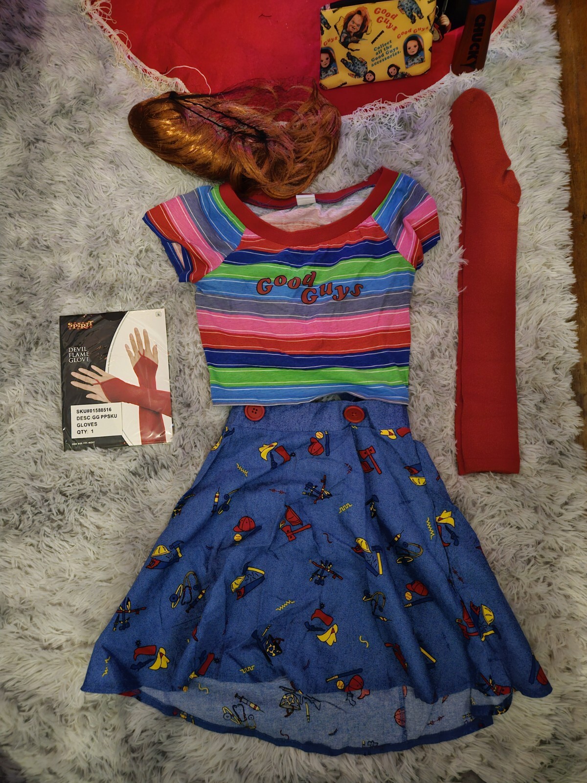 Female Chucky Spirit Halloween Costume Size Small - Gem