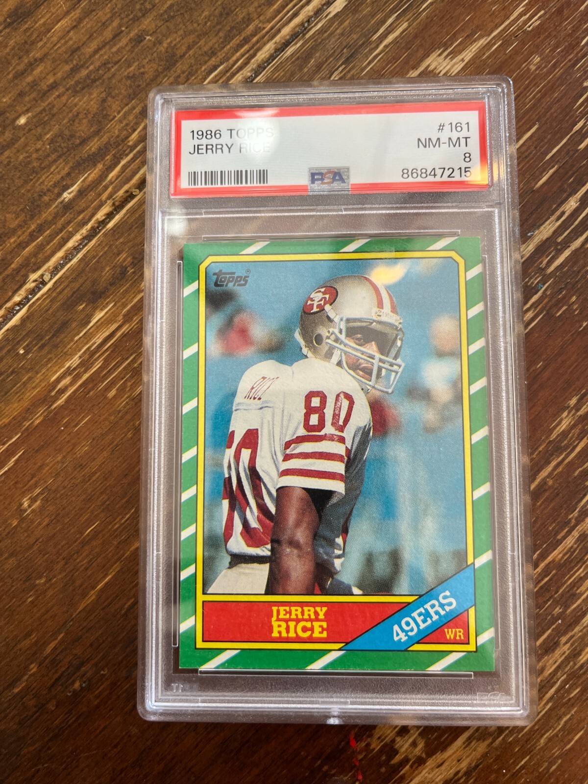 Jerry Rice Rookie Card #161 Rated 8 Nice Card! | eBay
