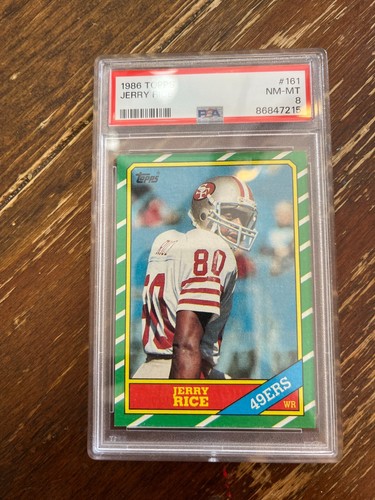 Jerry Rice Rookie Card #161 Rated 8 Nice Card! | eBay