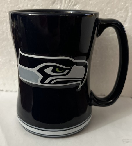 Seattle Seahawks 2015 NFL 14oz Team Color Sculpted Logo Relief Blue ...