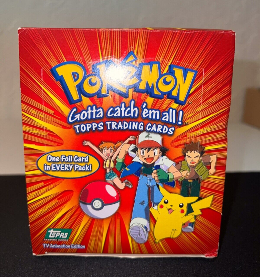 Topps Pokemon Booster Box Series 1 GREEN LOGO + 2 Packs - EMPTY FOR ...