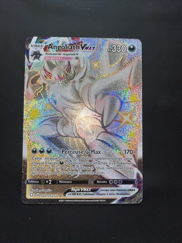 Carte Pokemon ANGOLIATH SV117/SV122 Vmax SHINY Epée et Bouclier Neuf ...