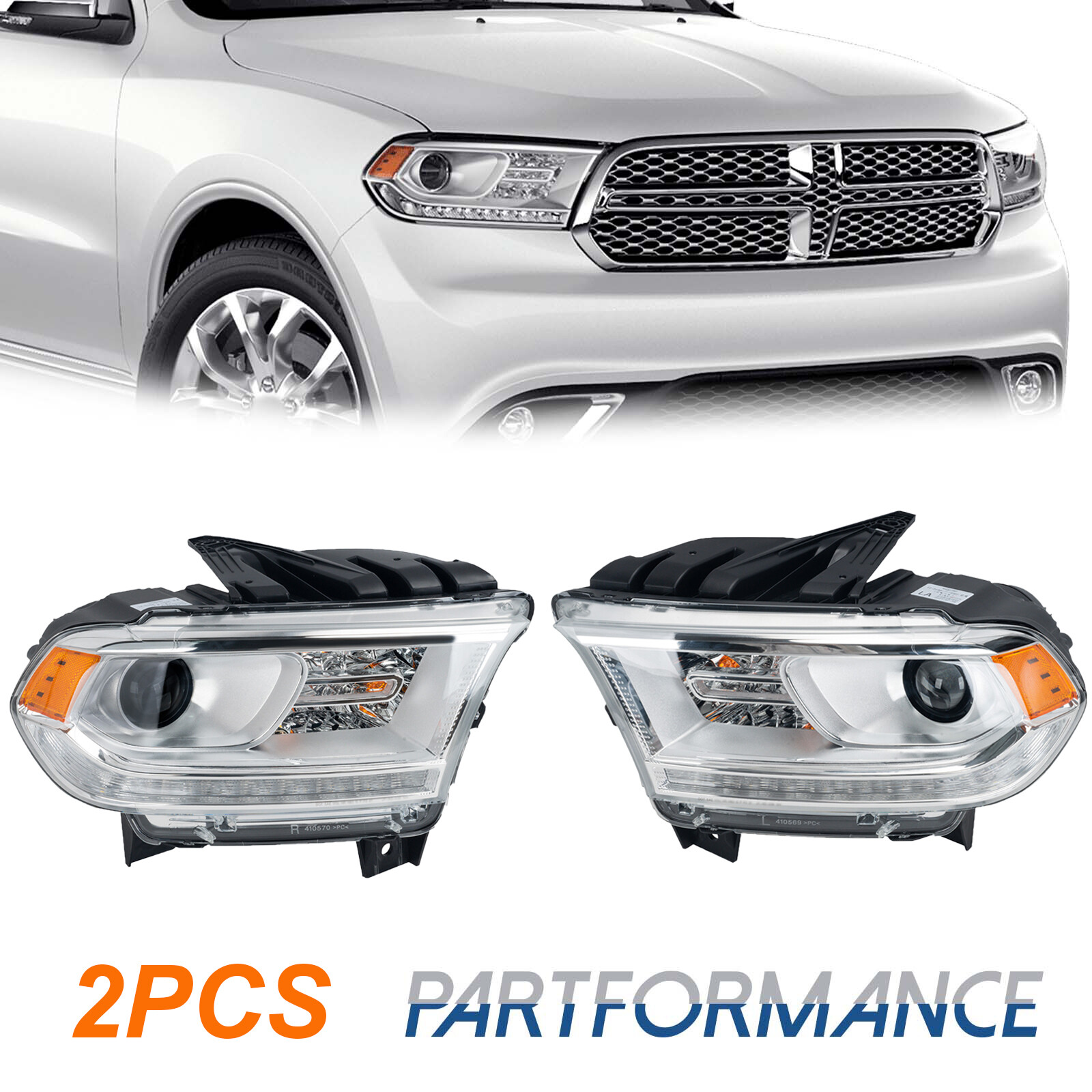 HID Headlight Assembly W/ DRL For Dodge Durango 2016-2020 Driver ...
