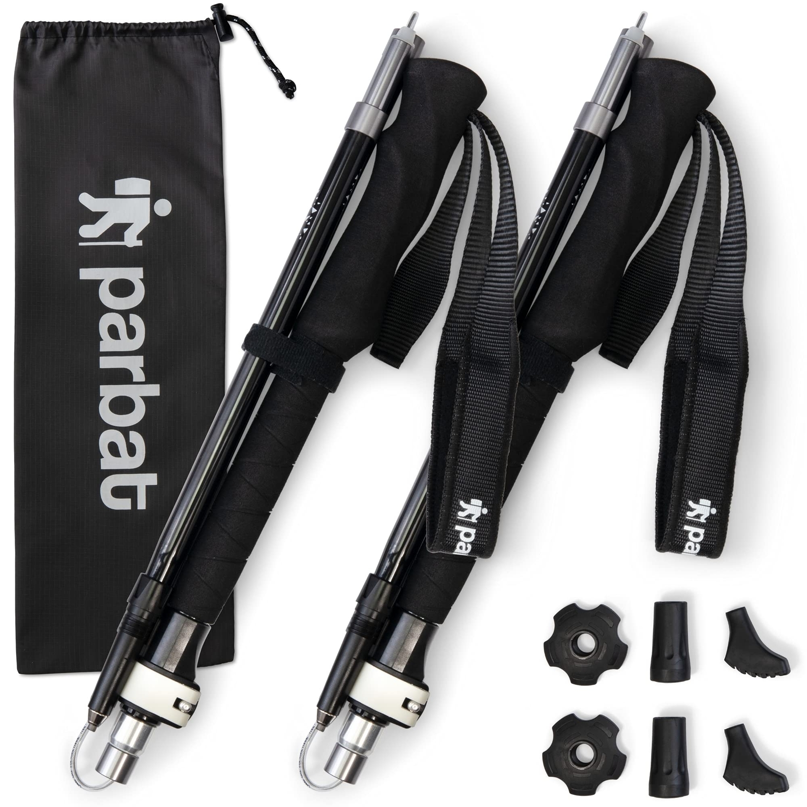Walking Trekking Poles - 2 Pack, Lightweight and Ultra Portable Hiking ...