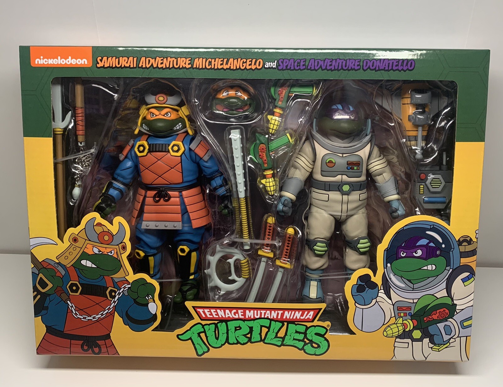 NECA TMNT Samurai Adventure Michelangelo & Space Donatello 2-pack 2024 ...