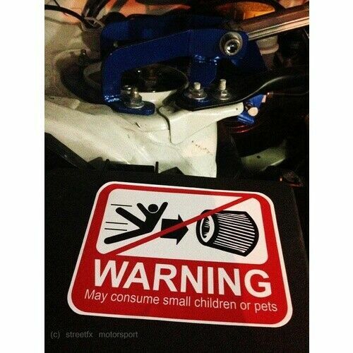 WARNING POD FILTER: May Consume small children Sticker Decal Funny for ...