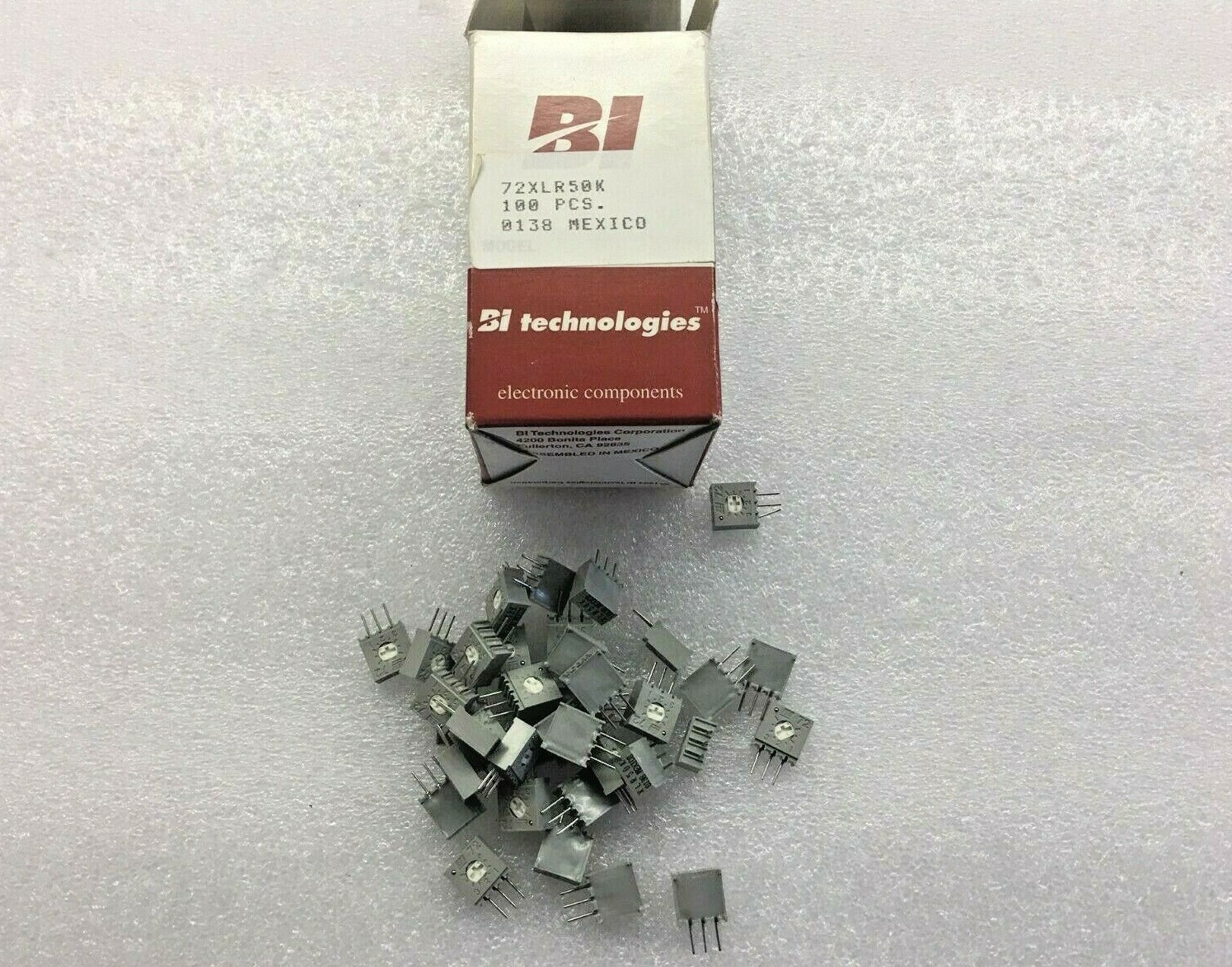 (37 PIECE LOT) 72XLR50K, BI TECH, TRIMMER 50K OHM 0.5W PC PIN SIDE | eBay