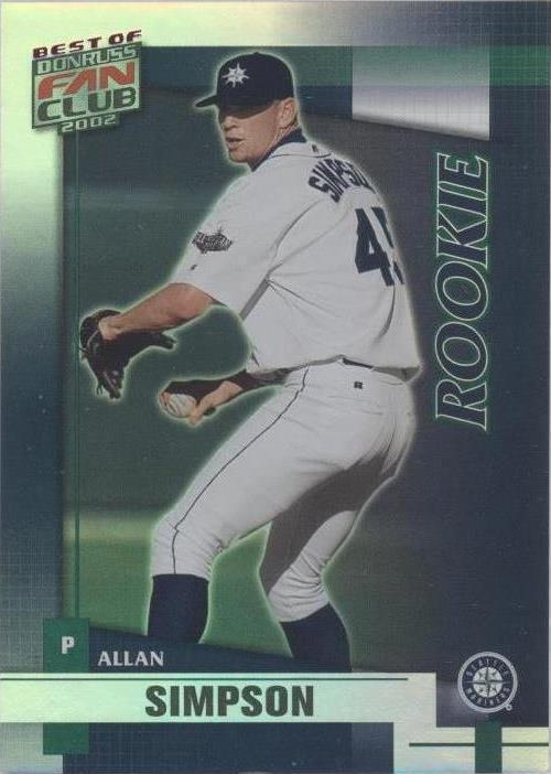 2002 Donruss Best of Fan Club - Allan Simpson #260 /1350 (RC) for sale ...