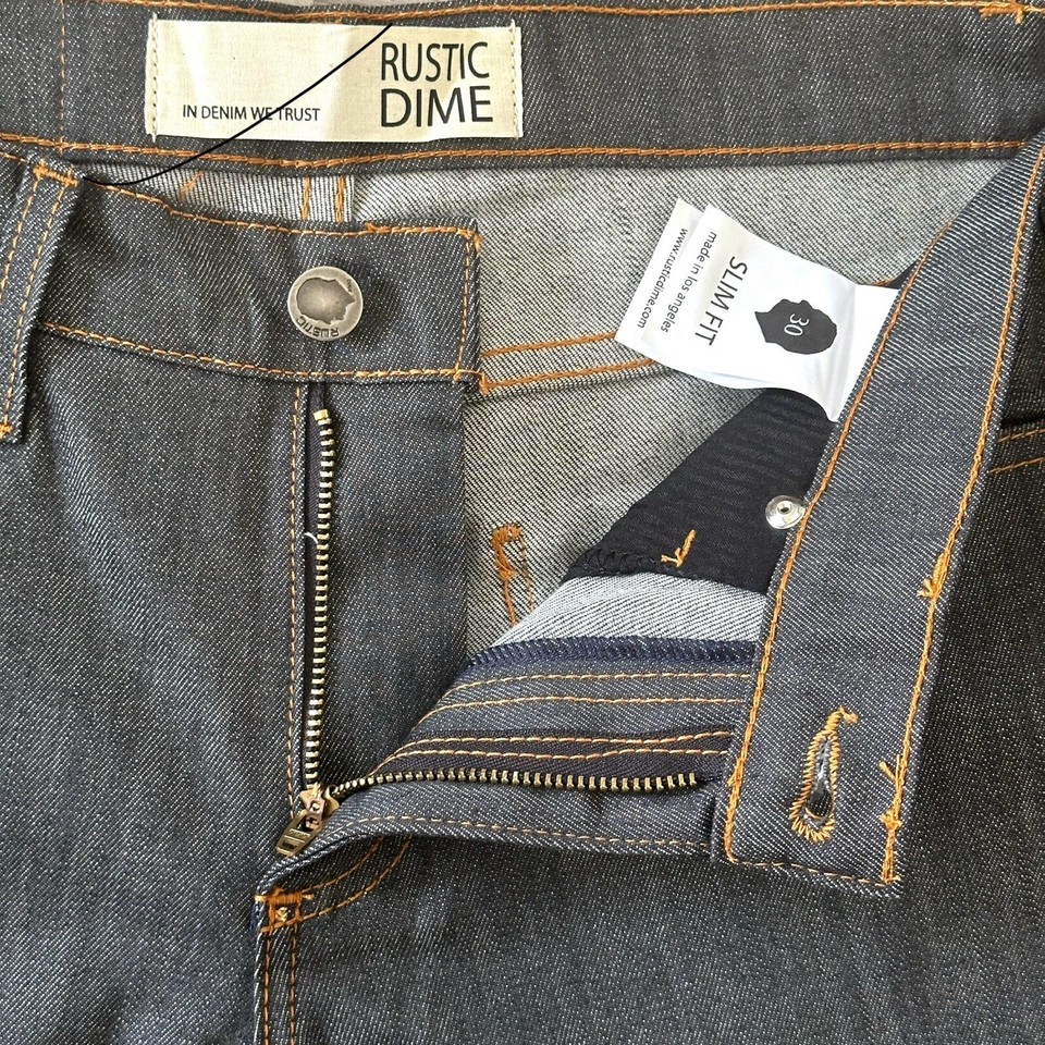 Rustic Dime Men's Slim Fit Charcoal Grey Zip Fly Stretch Jeans Size 30 NWT $60 | eBay