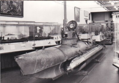 CPA PC Photo GERMAN ONE-MAN BIBER SUBMARINE - IMPERIAL WAR MUSEUM ...