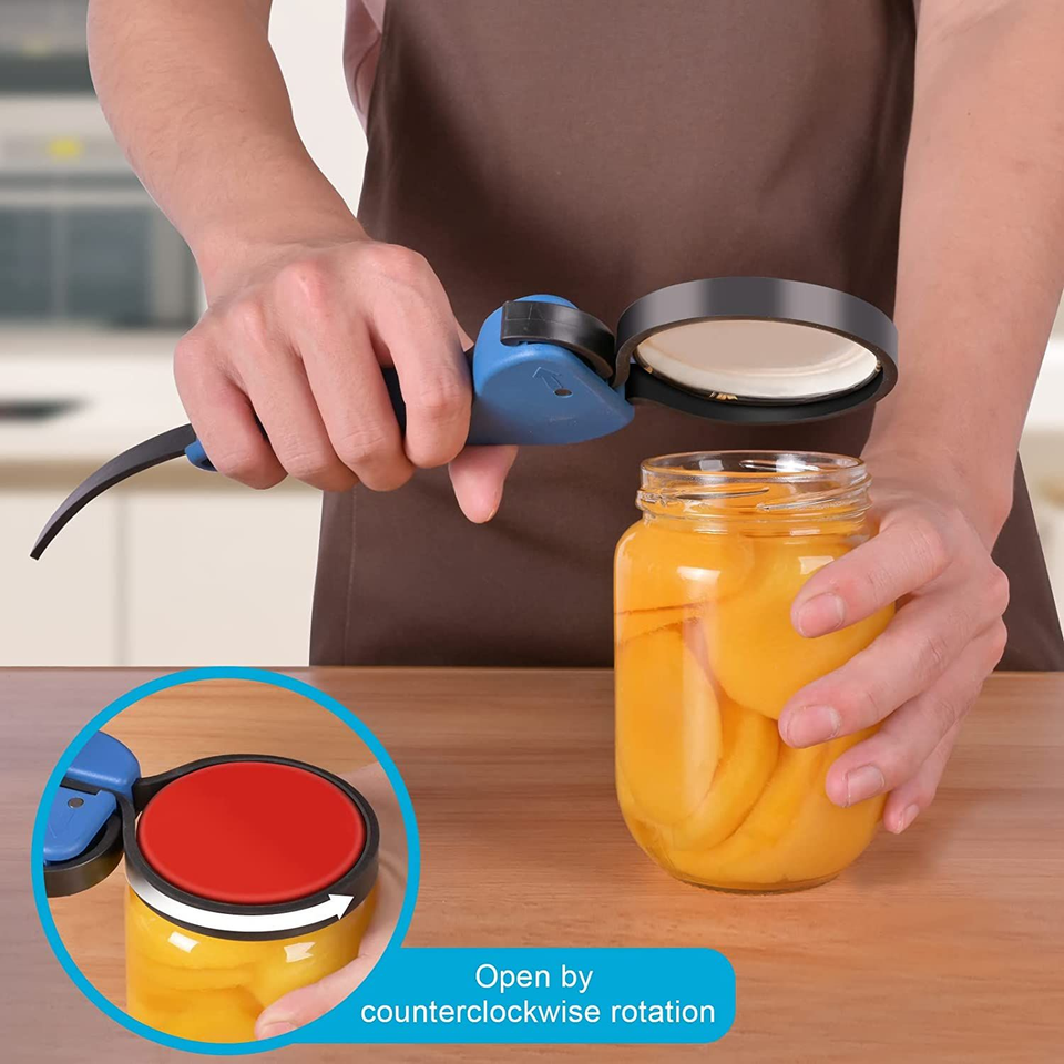 MSEONA Jar Opener with original safety design, jar opener for Weak Blue ...