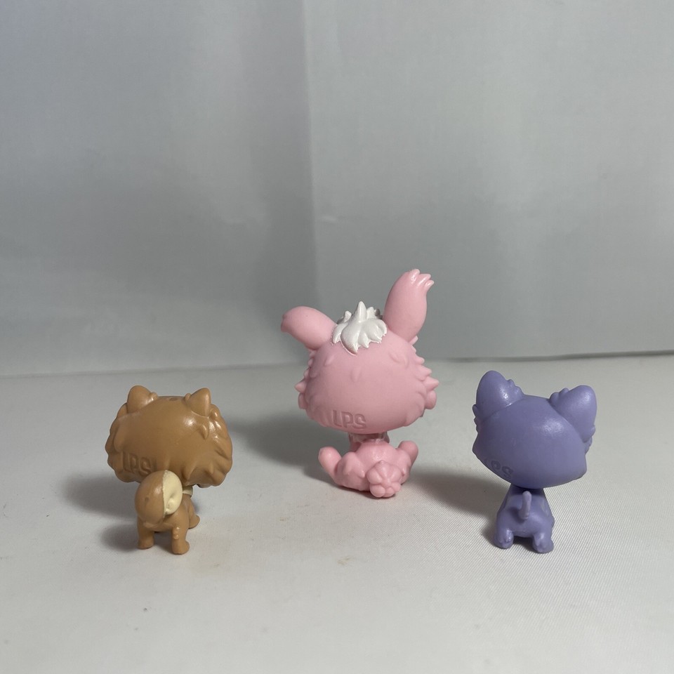 Littlest Pet Shop LPS #105 Viera, #89 Luis, #90 Sweetie Pom Mini Pets ...
