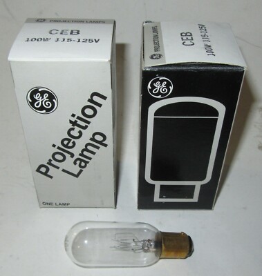 2 EA GE General Electric CEB 115V 100W Projector Lamp Projection Bulb ...