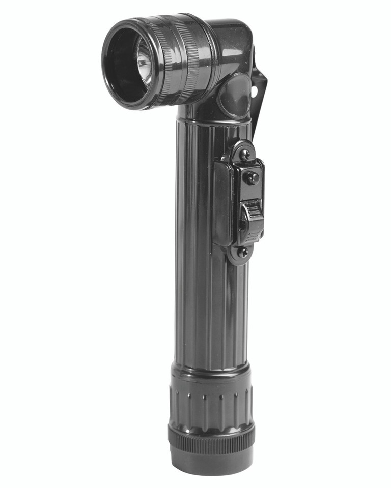 Mil-Tec Angle Flashlight 15143002 Angle Torch Black One Size | eBay