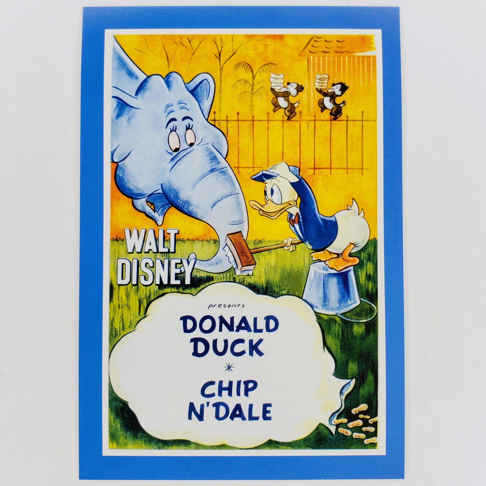 Donald Duck Postcard Art of Disney Movie Poster Chip n Dale Working for ...