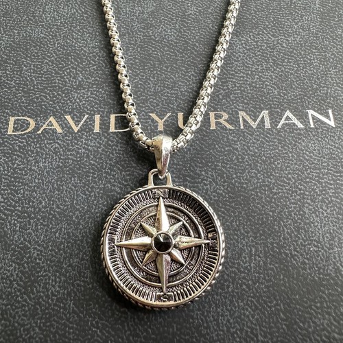 David Yurman 3MM Sterling Silver Maritime Compass Amulet Pendant ...