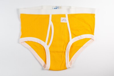 Vintage Sears Underwear - Men's XL Size 38-40" Yellow Briefs | eBay