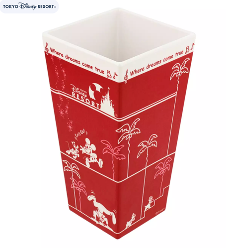 Tokyo Disney Resort Popcorn Cup Shaped Melamine Snack Cup Kawaii Japan ...