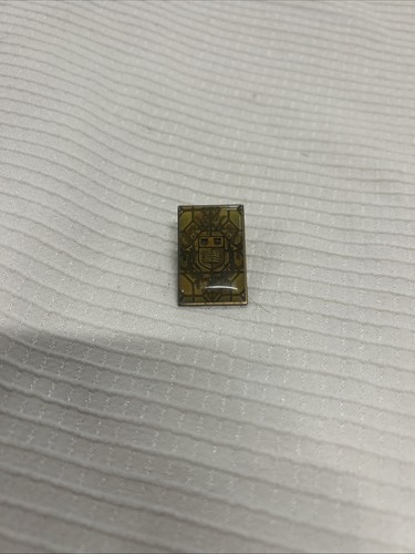 Vtg Union Made Rectangle Geometric Lapel Pin With Coat of Arms Crest | eBay