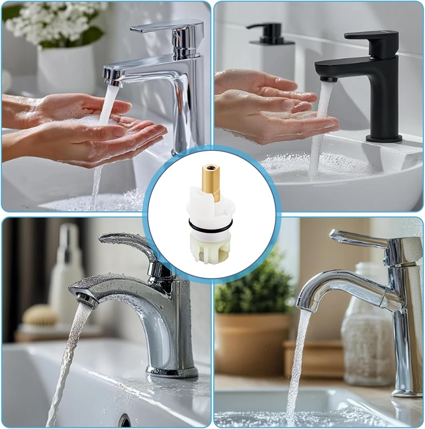 4 Pack for Delta RP25513 W/ RP4993 Seat/Spring Faucet Stem Repair Kit ...