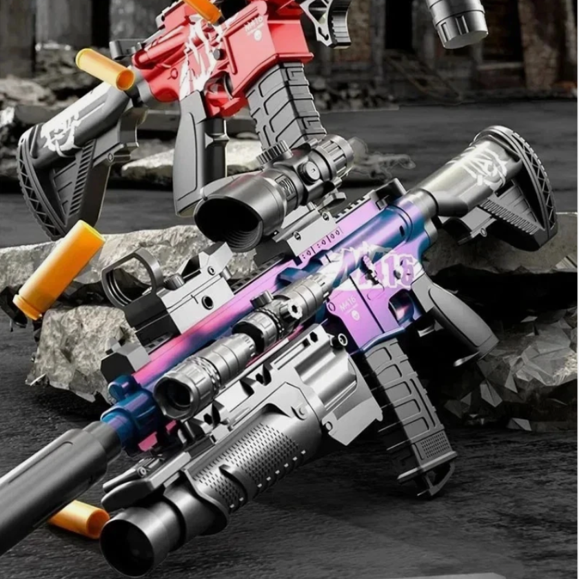M416 Toy Gun Rifle Sniper Pistol Blaster Soft Bullet Launcher . | eBay