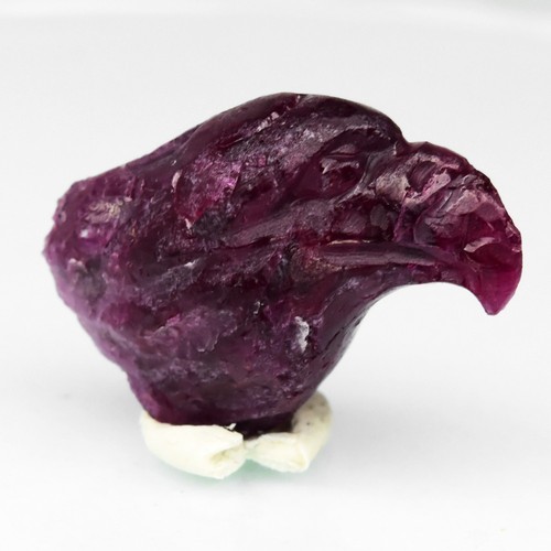 💎23.65ct Hunting Hawk Carving Natural Purplish Red Ruby - Unheated ...