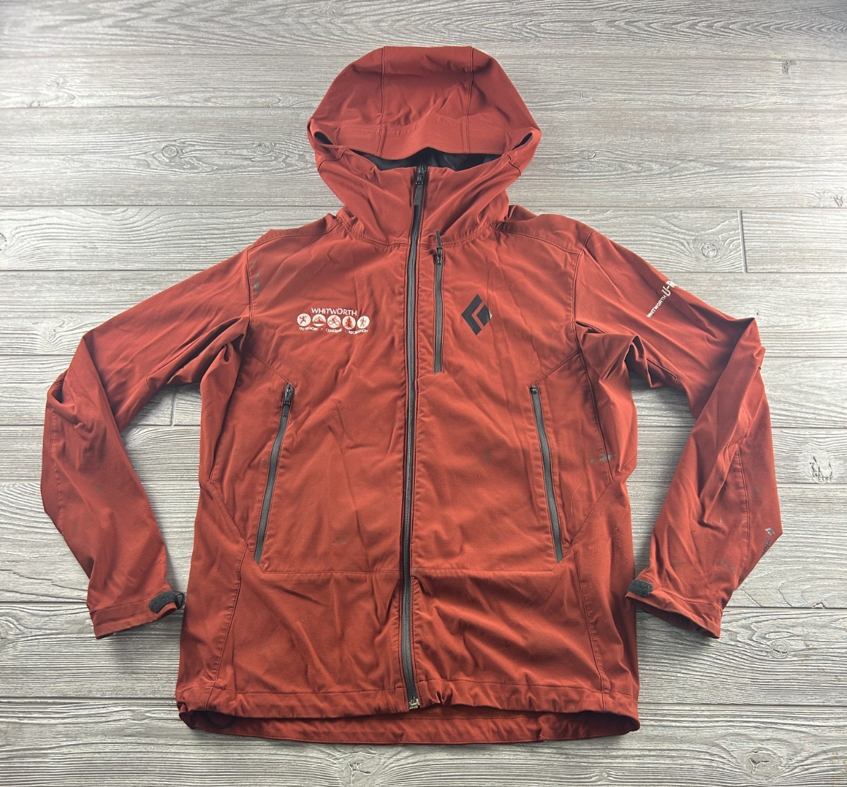 Black Diamond Mens Dawn Patrol Softshell Hooded Jacket Size Large Brown ...