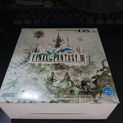 Final Fantasy III Crystal Edition Nintendo DS Lite Japan FF3 game ...
