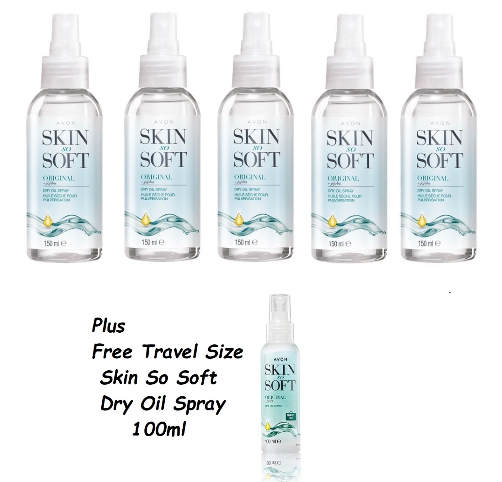 Avon Skin So Soft Original Dry Oil Spray (Alt insect repellent) 150ml ...