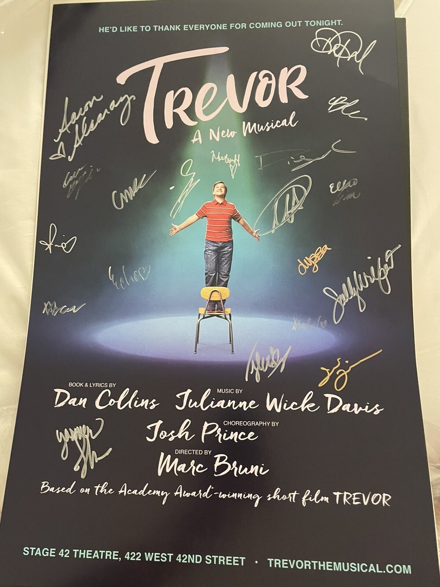 Trevor Film Trevor The Musical Full Original Cast Signed Off Broadway