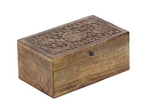 Rustic Mango Wood Rectangle Box Set Of 3 8" 10" 12"w 758647309535| eBay