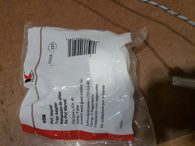 Plastic Marvel Connector Waste Adapter No 95k Plumb Pak Corporation 3pk ...