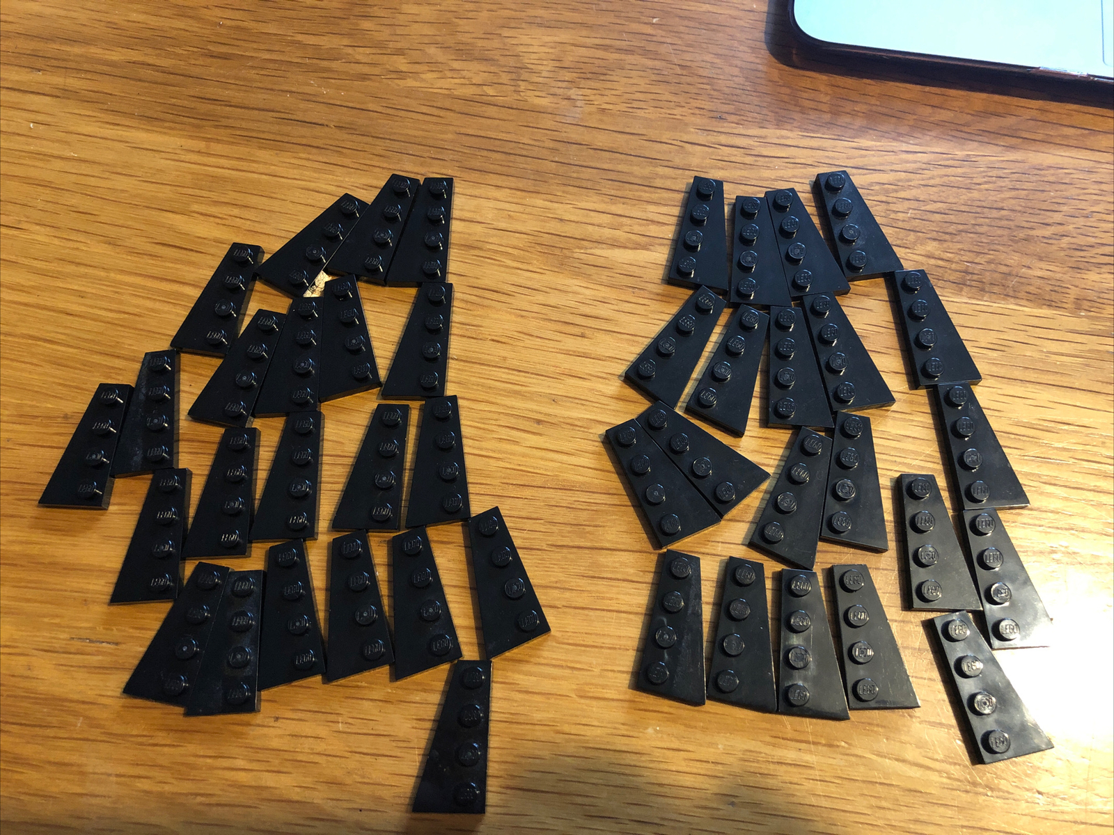 lego 41770 & 41769 x43. black. 4 x 2 wedge plate | eBay