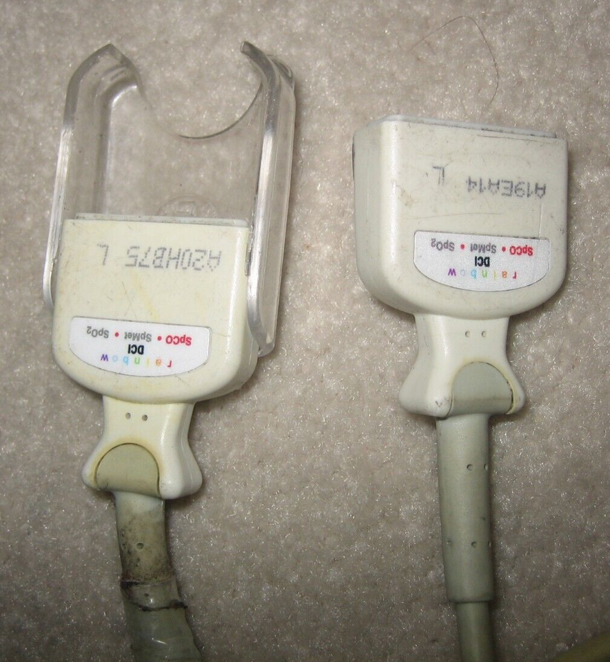 Two Masimo 2501 M-LNCS DCI SpO2 OEM Adult Finger Clip Sensor - READ ...