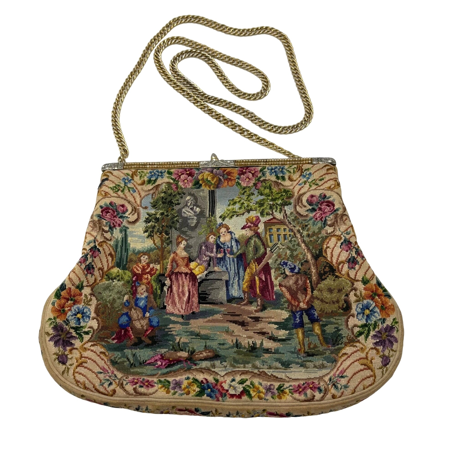 Walborg vintage purse Petit point handmade tapestry style small 1920s ...